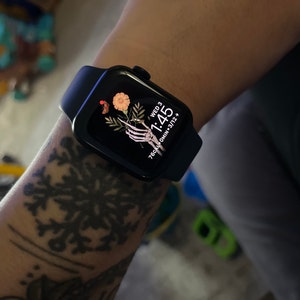 Personalized Apple Watch Wallpaper Monogram Smartwatch Background ...