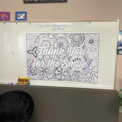 Make Your Own Giant Coloring Poster Hidden Cottage Design Poster ...