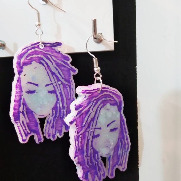 Loc’d Girl Earring Mold - Etsy