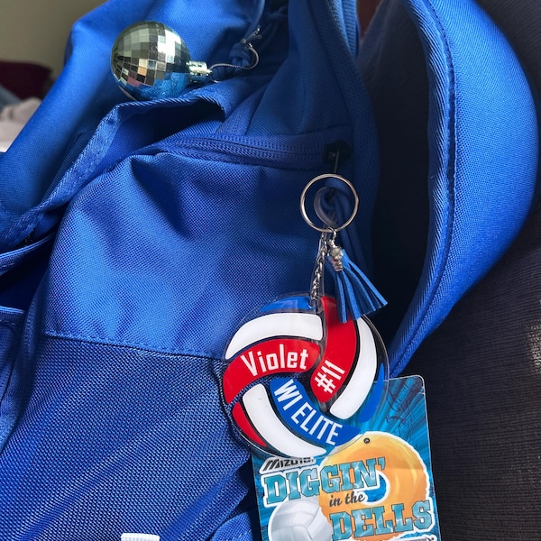 Volleyball Bag Tags | Keychains | Personalized | Mom Team Coach Gift - Etsy