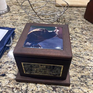 Cremation Urn Name Plate Custom Engraved Memorial Urn Tag Plaque Black ...