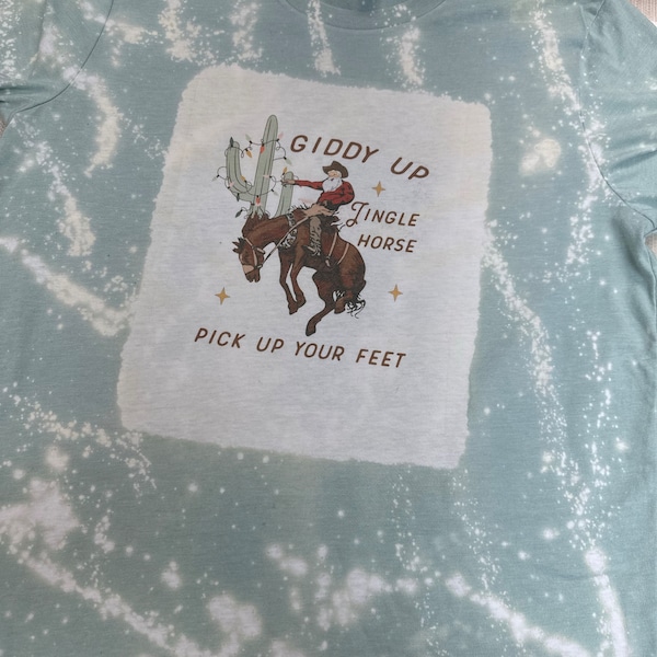 Giddy up Jingle Horse Western Christmas Santa Instant Digital Download ...