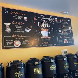 Coffee Shop Menu Restaurant Menu Sign Food Truck Sign Business Menu ...