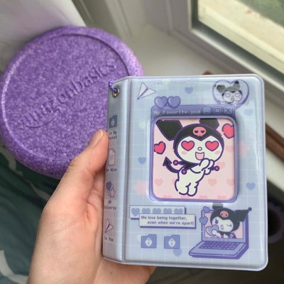 Kawaii Cute Pink ID Photocard Holder Badge Holder With Flower - Etsy