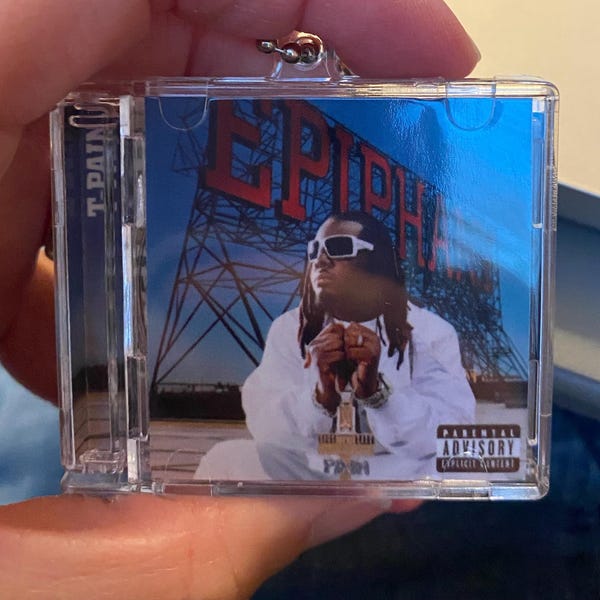 Custom Mini Album CD Keychain With NFC Play Your Favorite Spotify Song ...