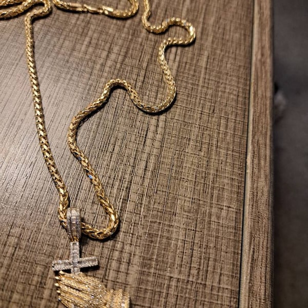 14K Solid Gold Box Chain Necklace, Pure 14K Gold Box Links Chain ...