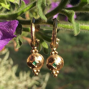 Ruby Necklace Solid Gold Necklace Rustic Gold Necklace | Etsy