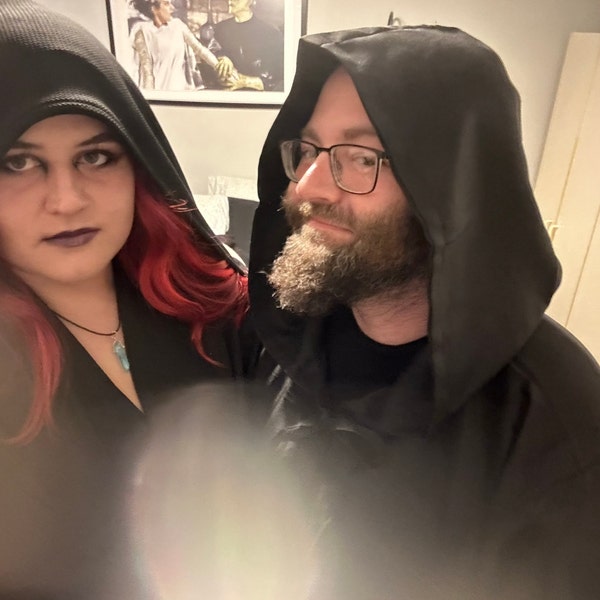 Black Overlord Cosplay Cloak, Versatile Fantasy Robe, Renaissance ...