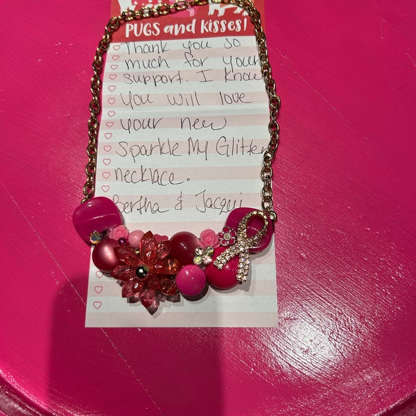 Handmade Repurposed Statement Bid Metal Necklace With Sweet Red Roses ...