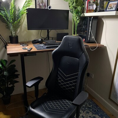 Industrial Style Height Adjustable Desk Sit Stand Desk With Electric ...