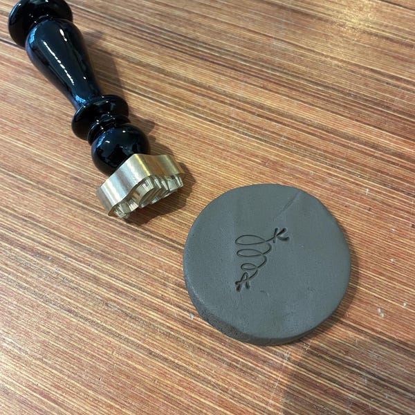 Custom Pottery Signature Stamp, Pottery Stamp, Acrylic Pottery Stamp ...
