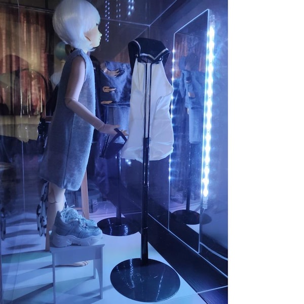 BJD HID ID75 SD17 Preorder Faux Leather Jacket/ PU Slim Pants/ Tank Top ...