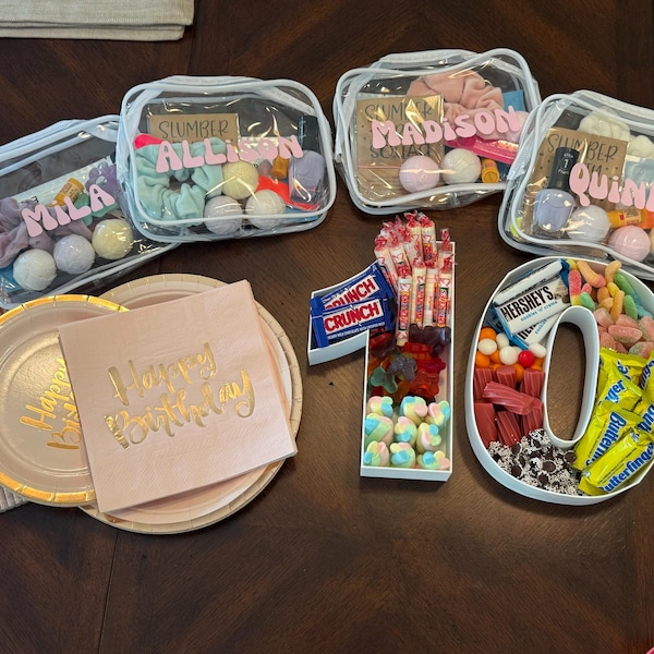 Number Box Birthday Tray Display for Treats, Charcuterie, Cake Pop ...