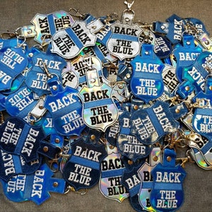 Back the Blue POLICE Cop Law Enforcement in the Hoop - Etsy