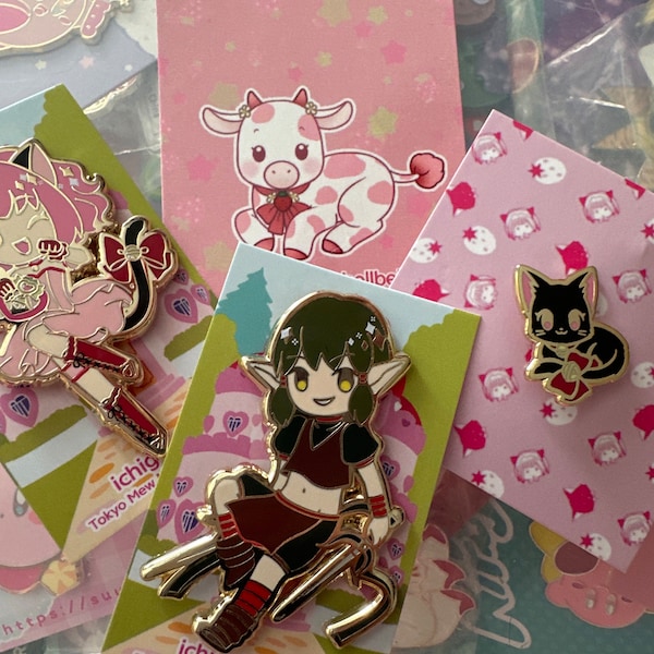 Tokyo Mew Mew Hard Enamel Pin - Ichigo Minto Retasu Purin Zakuro Ringo ...