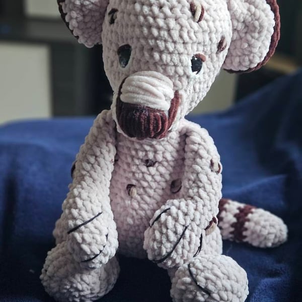 Cleo the Cheetah & Suki the Snow Leopard 2 in 1 Low Sew Crochet Pattern ...