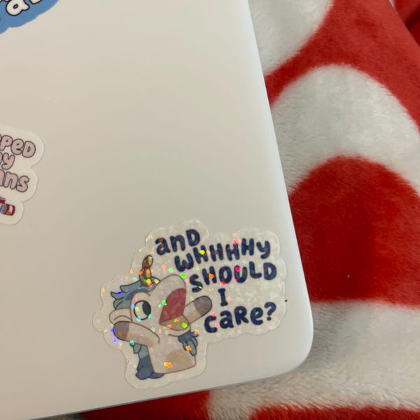 Holographic Bluey Bingo Chattermax Muffin Unicorse Stickers - Etsy