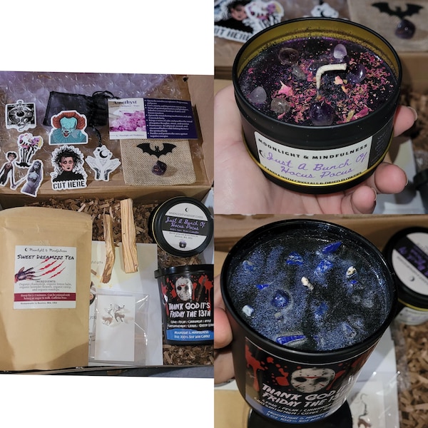 Spooky Mystery Box, Halloween Lovers Gift Set, Fall Season Candle ...