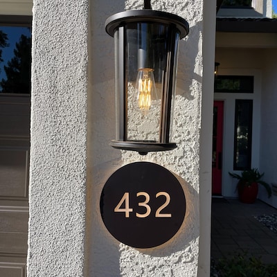 LED Backlit House Number/letter in Black or Silver,customizable for ...