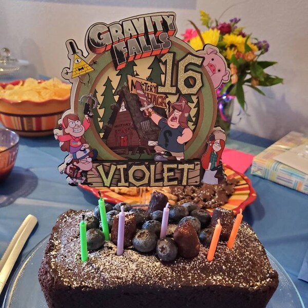 Gravity Falls Birthday Cake Topper: Personalized Party Decor - Etsy