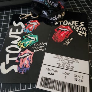 Physical Ticket Custom Personalized Laminated Concert Event Ticket ...