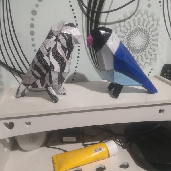 Falcon,peregrine Bird Paper Craft,3d Low Polygonal Paper Sculpture ...