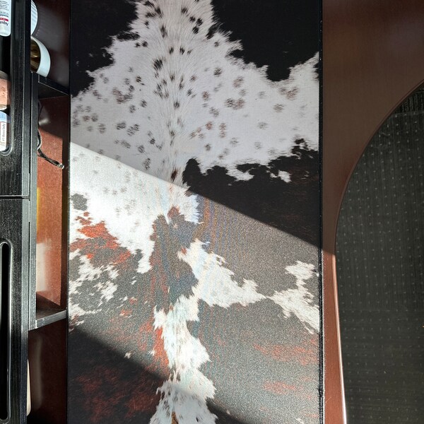 Cow Print Mouse Pad 31.50 X 15.50 EXTRA LARGE Western Office Decor ...