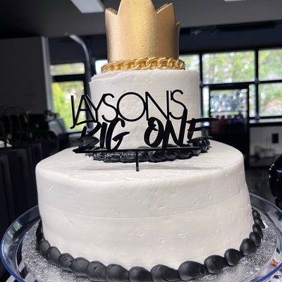 Biggie Inspired Cake Topper Big One Cake Topper Acrylic Personalized ...