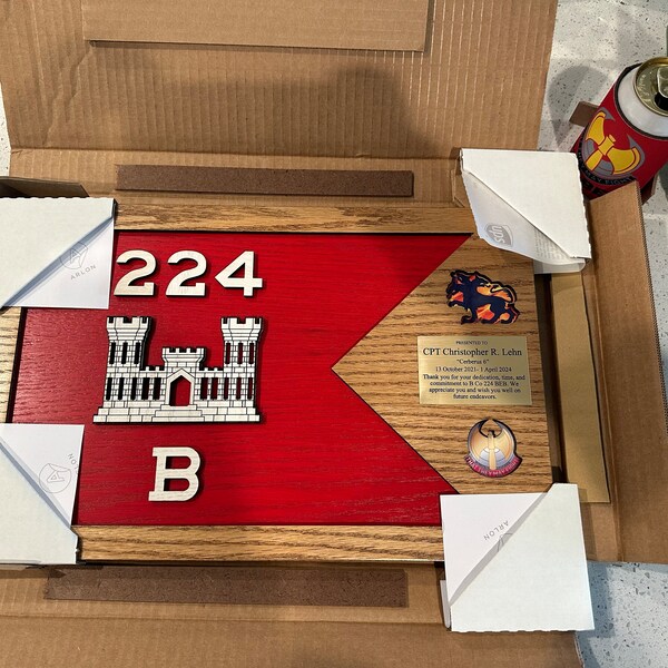 Engineer Company Guidon Plaque - Etsy