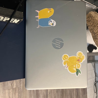 Cute Yellow Budgie Parakeet Decal Summer Lemonade Sticker Handmade - Etsy