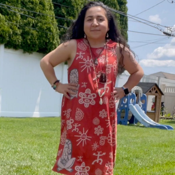 Taino Tribute A-line Dress Taino Symbols Sol Taino Atabey Sol De Utuado ...