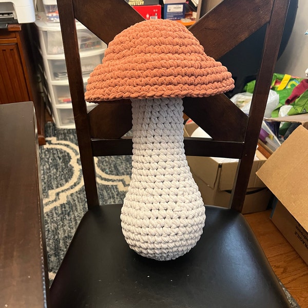 Giant Mushroom Crochet Pattern PDF Jumbo Plush Mushroom Pattern Large ...