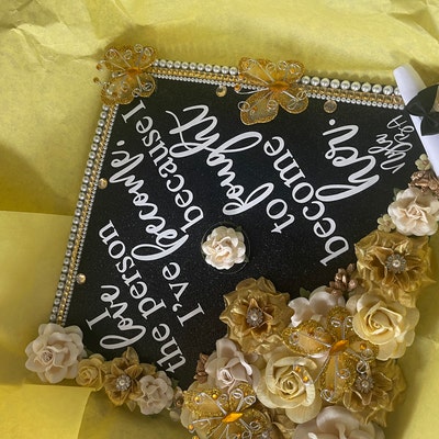 Graduation Cap Topper She Was Unstoppable Despite - Etsy