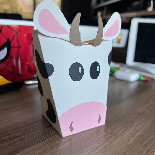 Cow Gift Box - SVG Cricut - Gift Card Holder, Party Favor - DIGITAL ...
