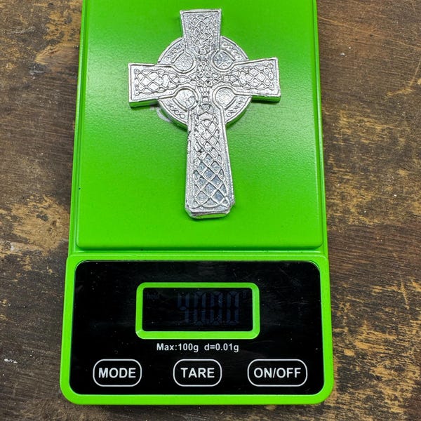 LARGE CELTIC CROSS Graphite Mold Jesus Christ Crucifix Ingot Mold for ...