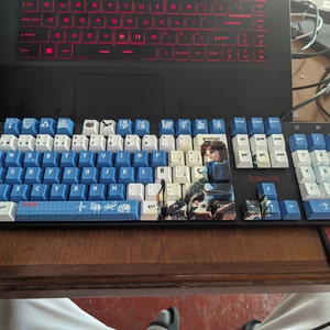 Viego the Ruined King LOL Series Keycap Set, 112 Keys PBT for Mechanical Keyboard OEM Profile ...