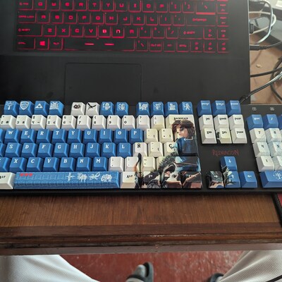 Viego the Ruined King LOL Series Keycap Set, 112 Keys PBT for Mechanical Keyboard OEM Profile ...