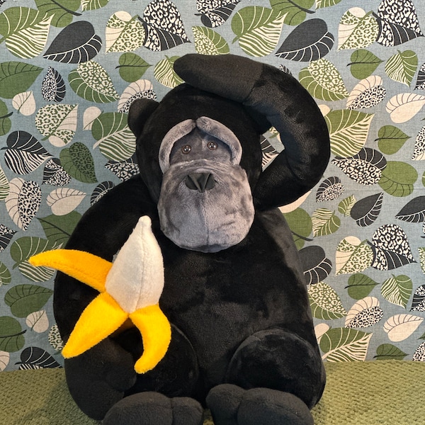 George Gorilla PDF Sewing Pattern Stuffed Animal 18" Tall Seated - Etsy