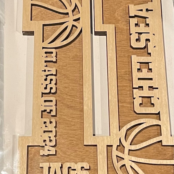 Custom Senior Athlete Number, Sports Number Wood Cutout, Custom Sports ...