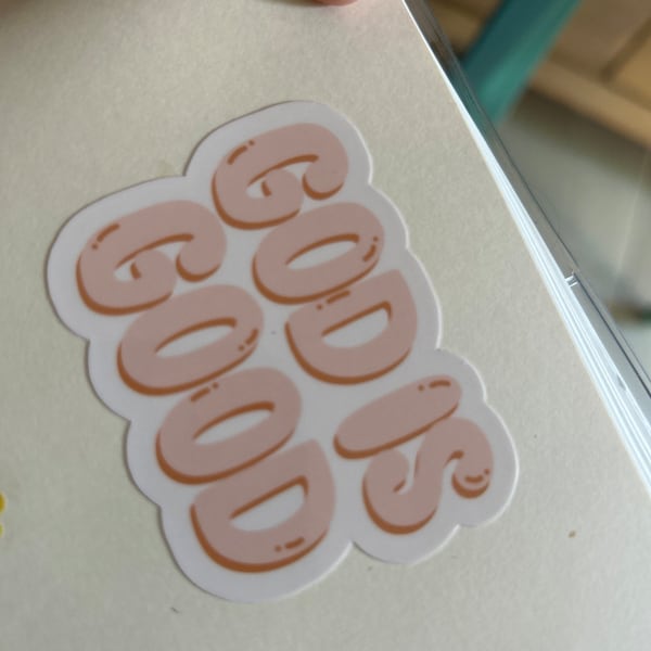 God is Good Hand Lettered Sticker, Faith Sticker - Etsy