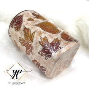 Fall Leaf Textile Design With Decal and Outlines SVG DXF PNG youtube ...