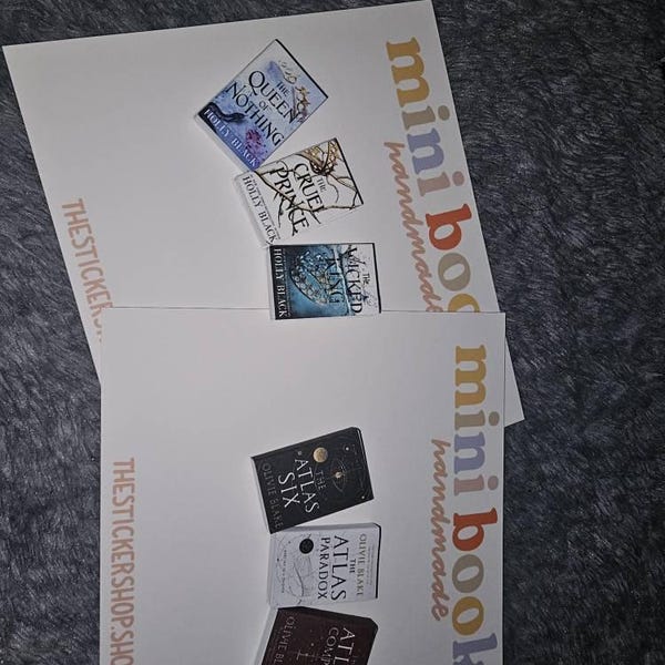 CUSTOM Mini Book Cover STICKERS | Reading Tracker, Tiny Book Stickers ...