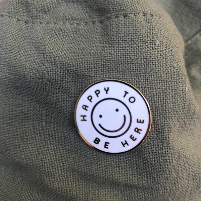 Happy Hard Enamel Pin - Etsy