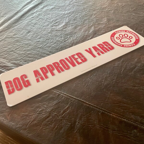 Real Estate Sign Rider - DOG Approved Yard - Cute and Unique Sign ...