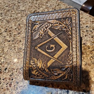 Masonic Wallet / Billfold Freemason Wallet. 53 I Ship the | Etsy