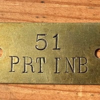 Custom Hand Punched Brass Date Tag Hand Stamped Anniversary Tag Key Fob ...