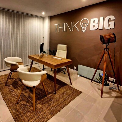 Think Big, Office, Wall, Art, Decor, 3D, PVC, Typography, Inspirational ...