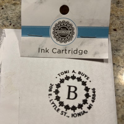 Three Designing Women Self-inking Custom Stamp Device & Black Ink ...