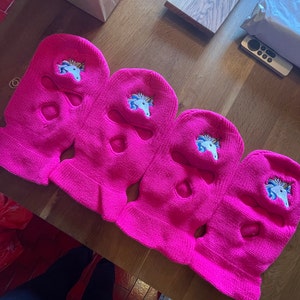 Spring Break Hot Pink Skimask | Etsy
