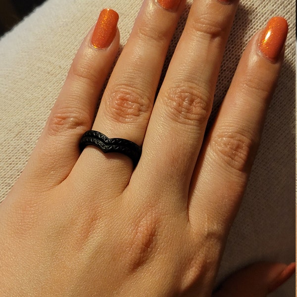 Designed Silicone Wedding Ring for Women. Set of Thin and Stackable ...